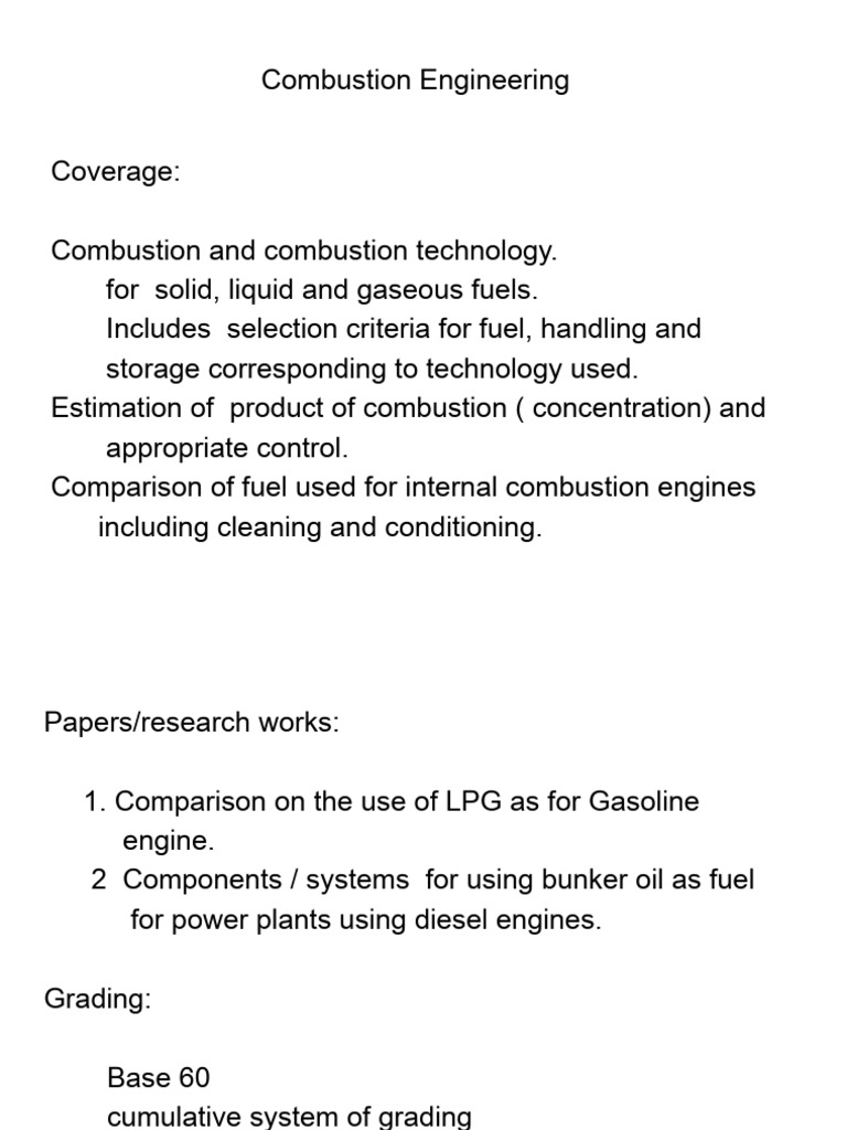 Combust Part 1 | PDF | Combustion | Internal Combustion Engine