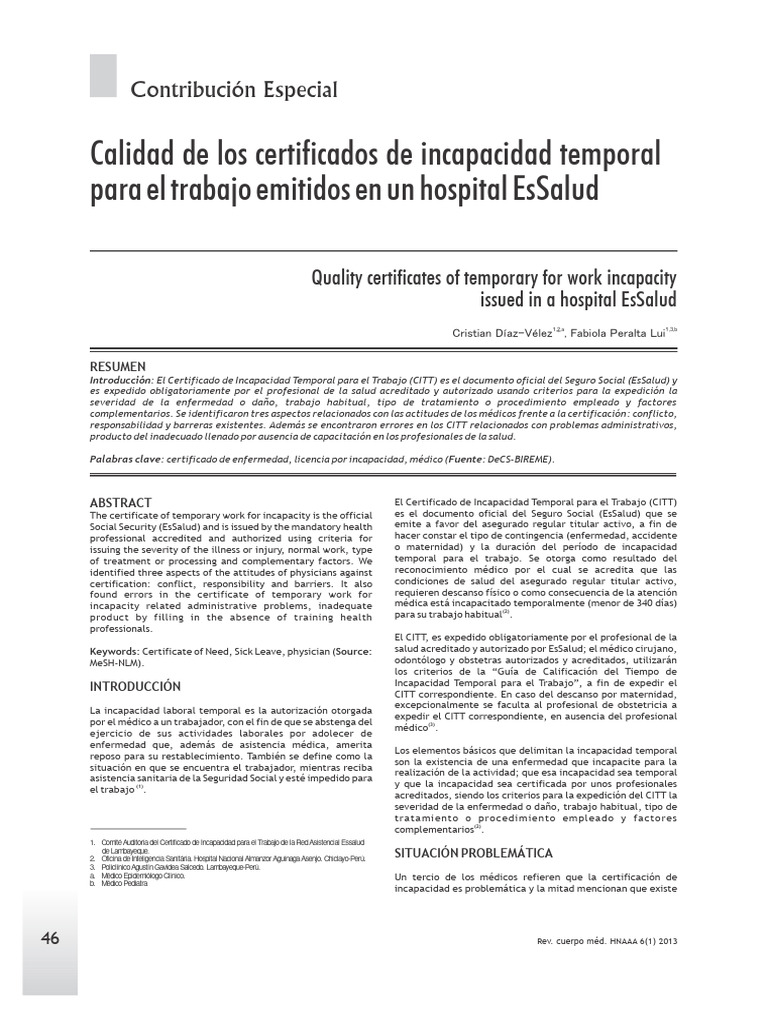 RCM v6 n1 Ene Mar 2012 - Pag46 49 | PDF | Historial médico | Hospital