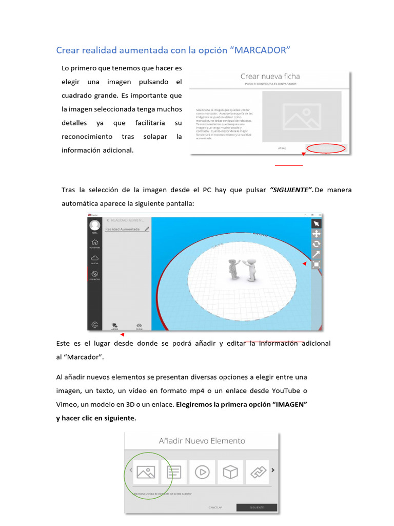 Crear Realidad Aumentada Con Imagen | PDF | Realidad aumentada | Youtube