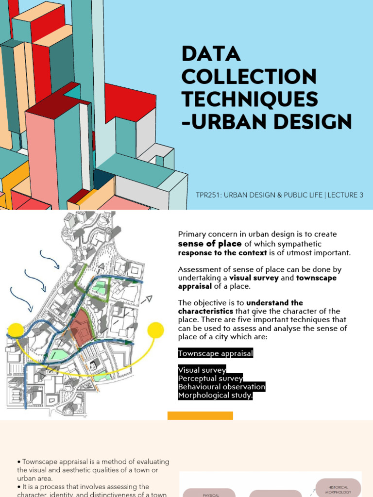 Tpr251 Lecture 3 Data Collection Techniques in Urban Design | PDF | Behavior | Perception