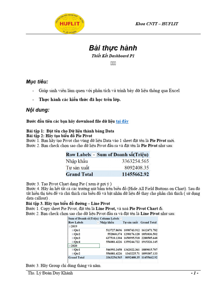 Bai Thuc Hanh DashBoard | PDF