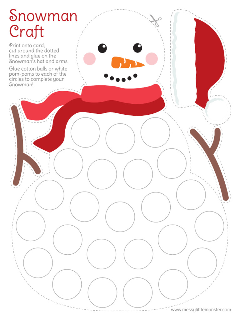 snowman-template 5 | PDF | Christmas | December Observances