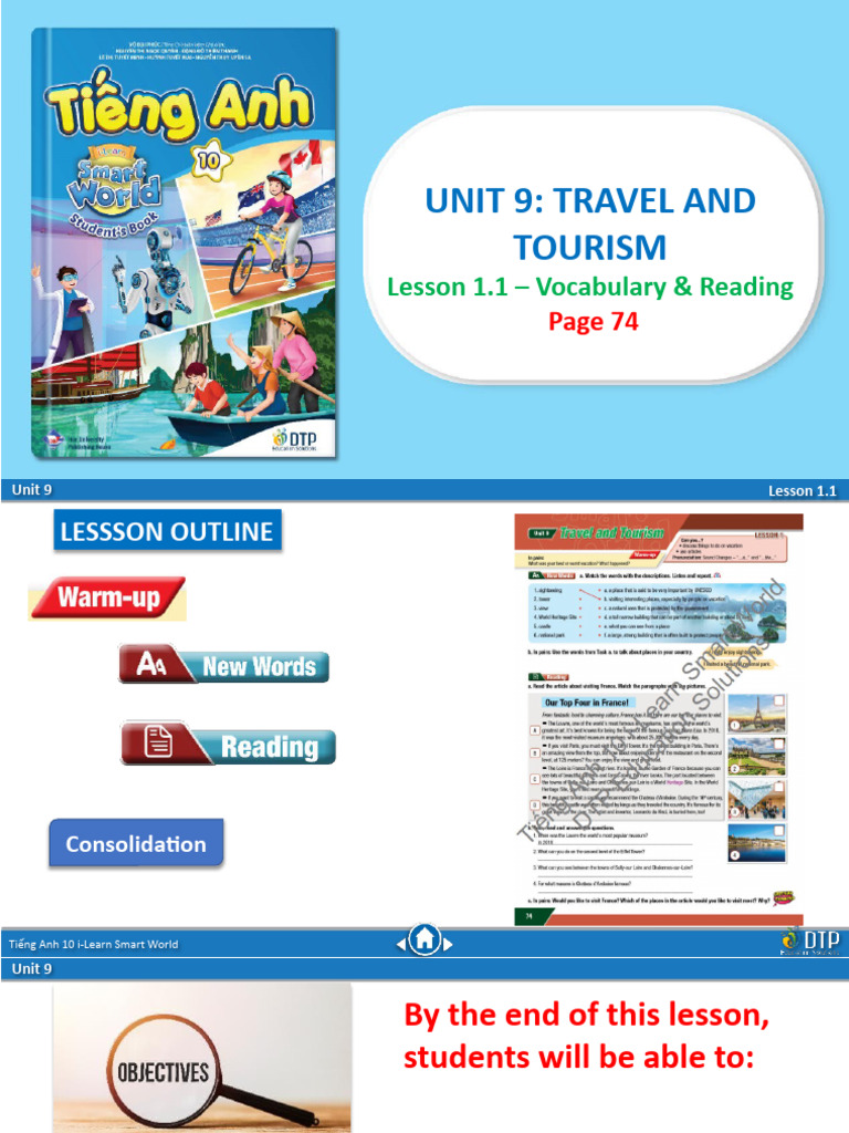 TA 10 ISW - U9 Lesson 1.1 - Vocabulary - Reading - Page 74 | PDF