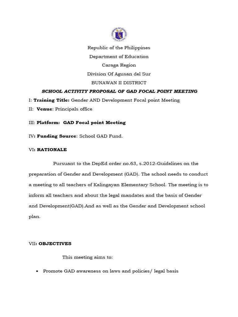 Activity Proposal of Laws in Gad | PDF | Gender | Gender Studies