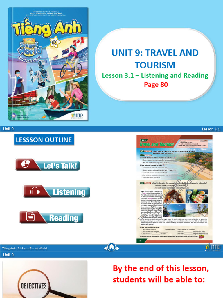 TA 10 ISW - U9 Lesson 3.1 - Listening - Reading - Page 80 | PDF | Tourism