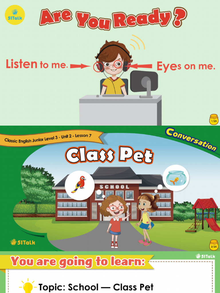 Level 3 - Unit 2 - Lesson 7 - Class Pet | PDF