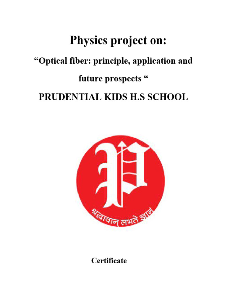 Physics Project | PDF | Optical Fiber | Telecommunications