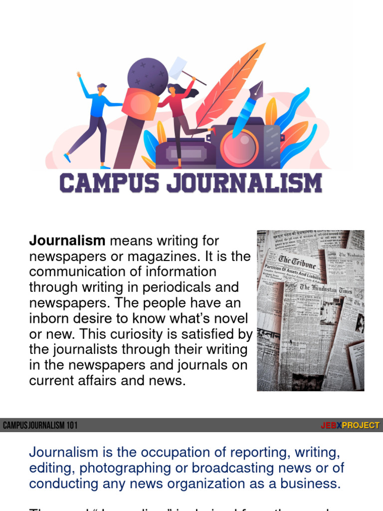 Understanding Campus Journalism Basics | PDF | Journalism | News