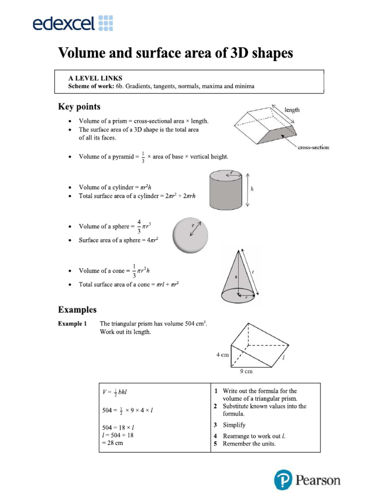 Part 1 3D Shapes | PDF
