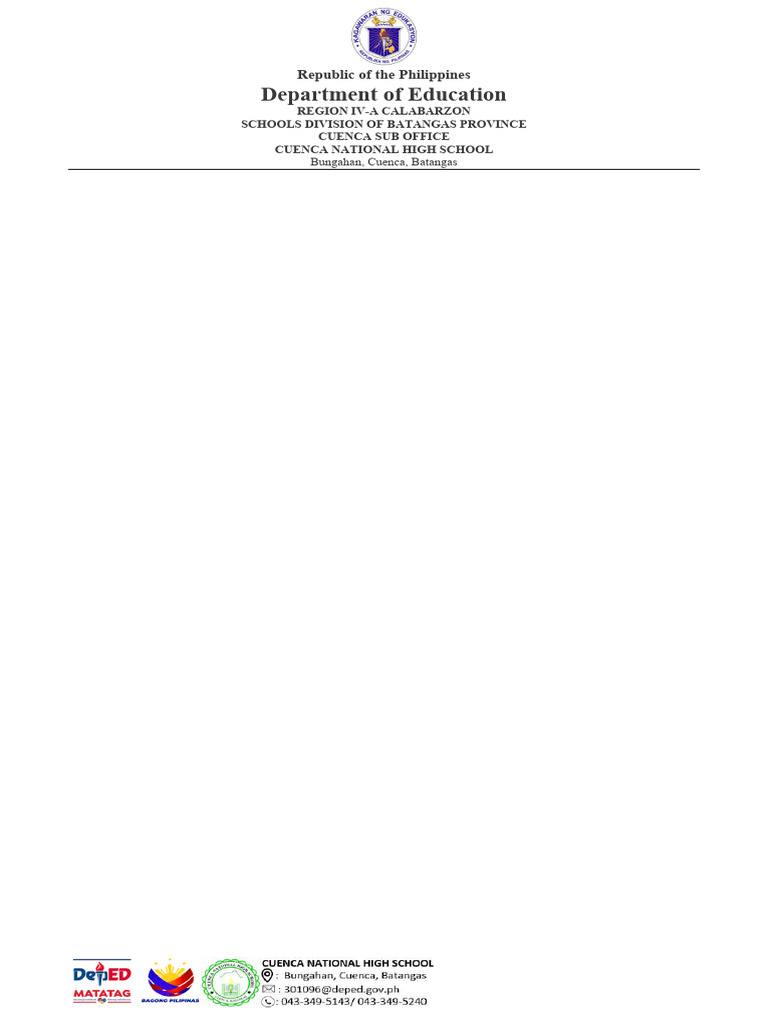 Deped Matatag Header Footer | PDF