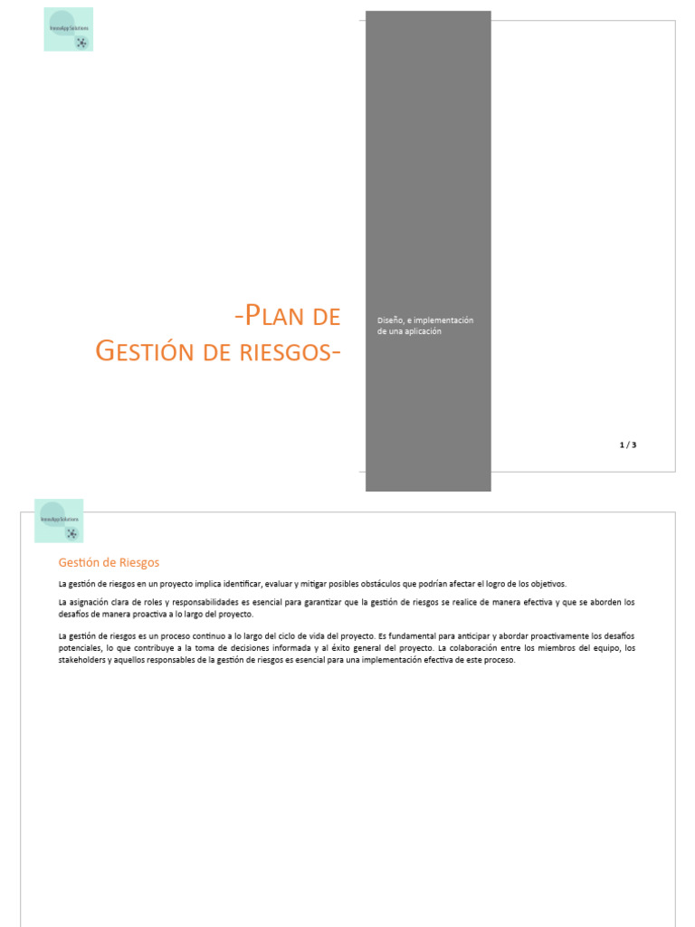 TC06 PlanGestionRiesgo - Grupo1 | PDF | Software | Business