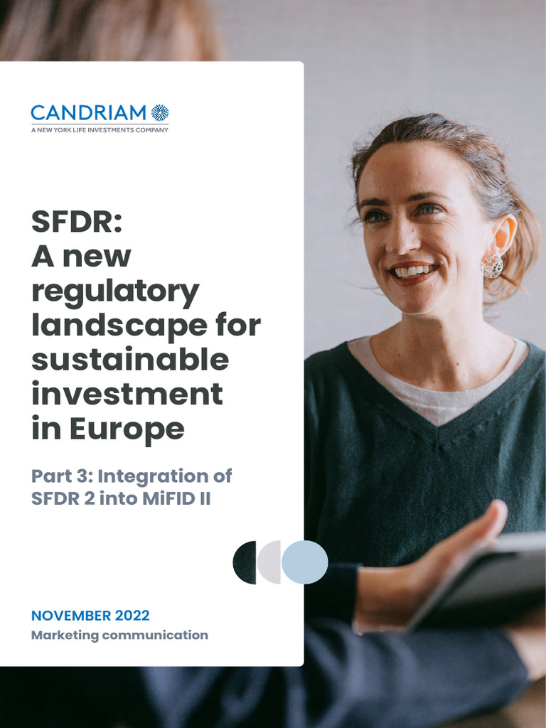 2022 11 SFDR Mifid En PDF Sustainability Economies