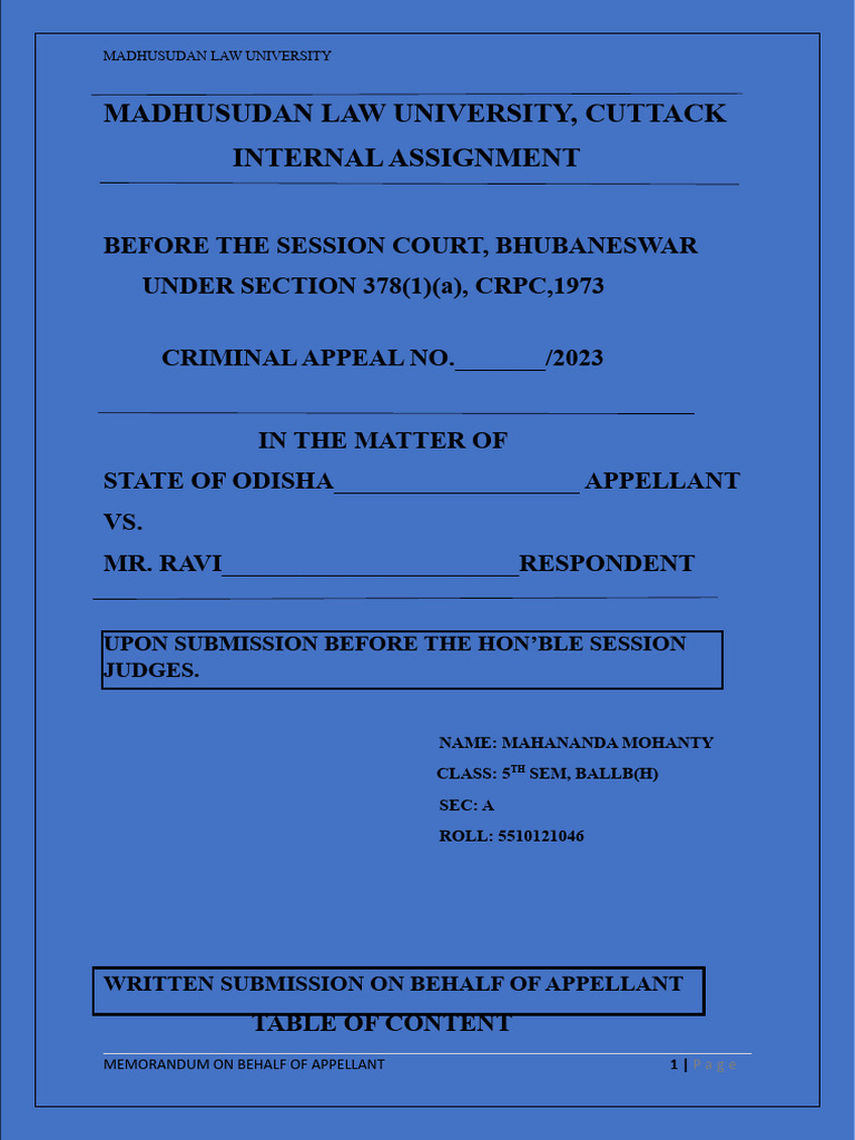 CRPC Moot | PDF | Bail | Arrest