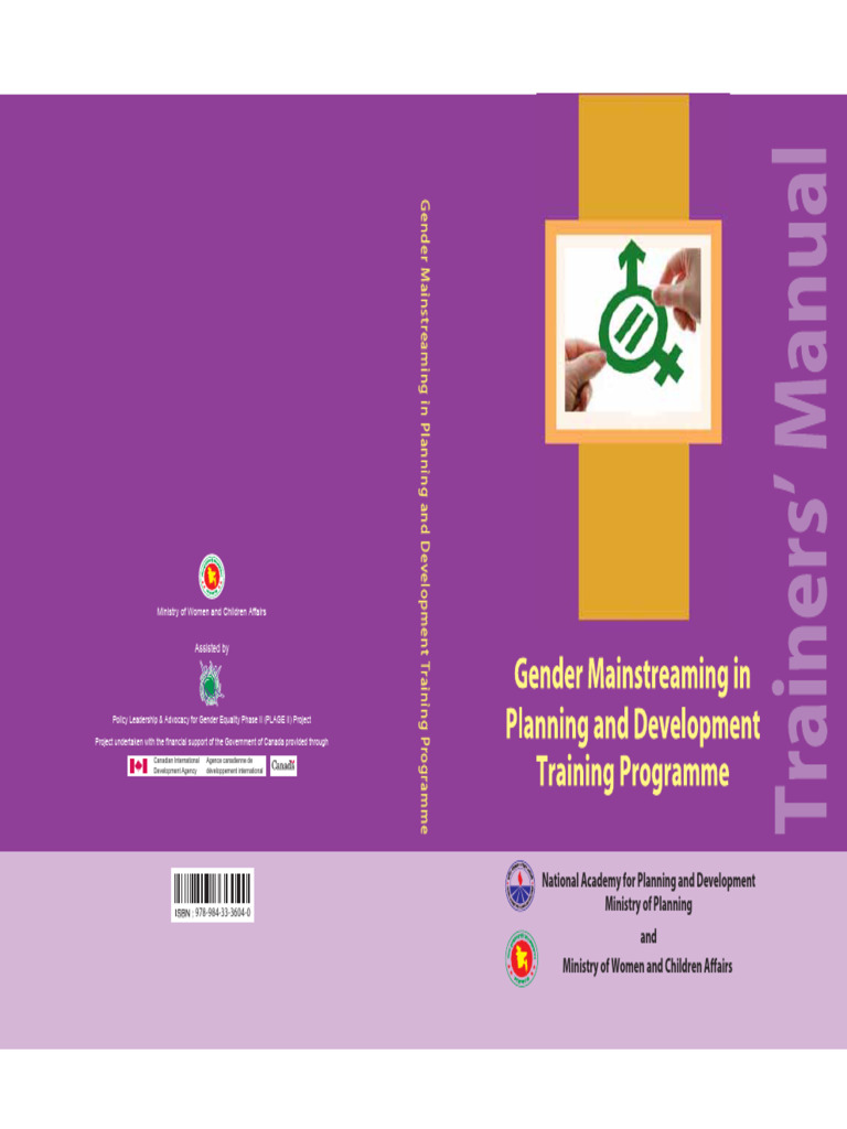Gender Mainstreaming in Planning and Development Training Programme | PDF | Woman | Gender