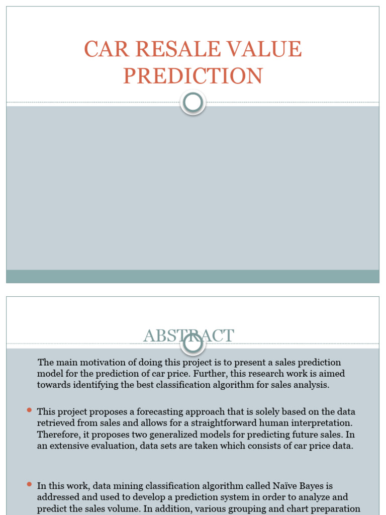 Car Price Prediction | PDF | Support Vector Machine | Statistical ...
