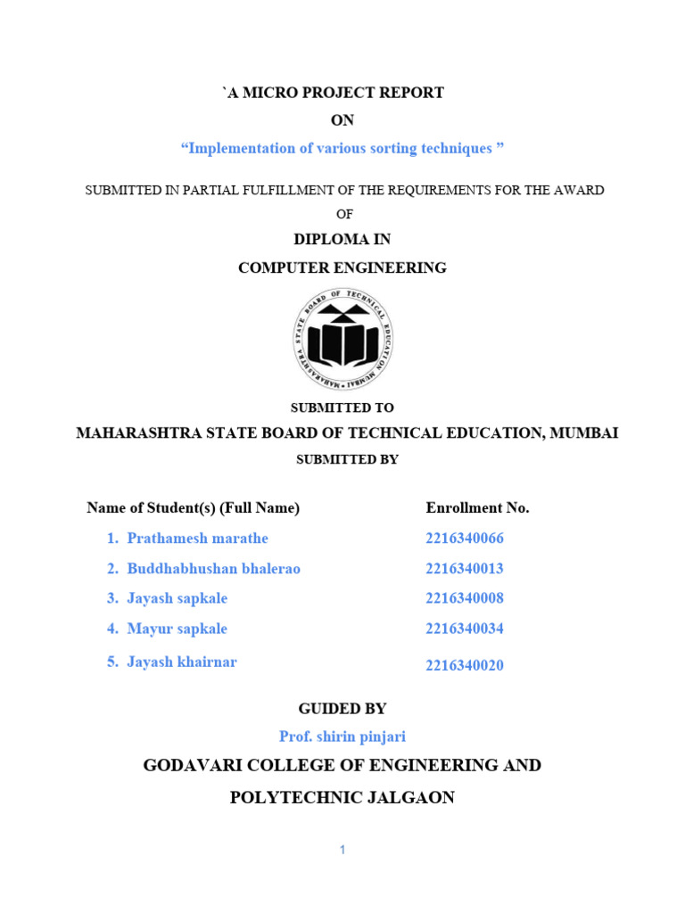 Micro Project Dsu | PDF | Educational Stages | Career And Technical ... Micro Project Dsu | PDF | Educational Stages | Career And Technical ...