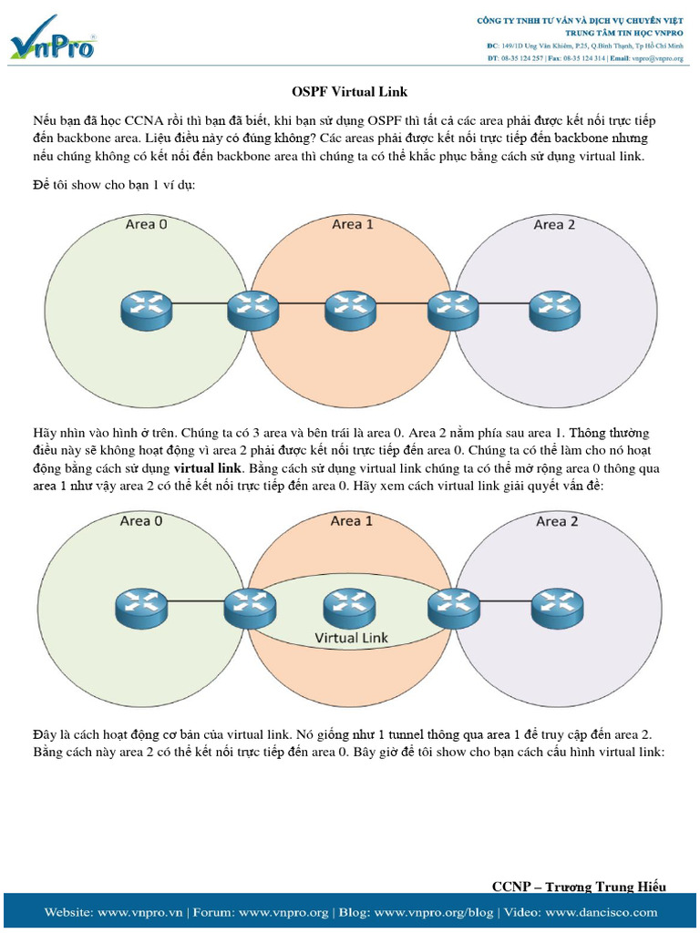 How To Configure OSPF Virtual Link | PDF