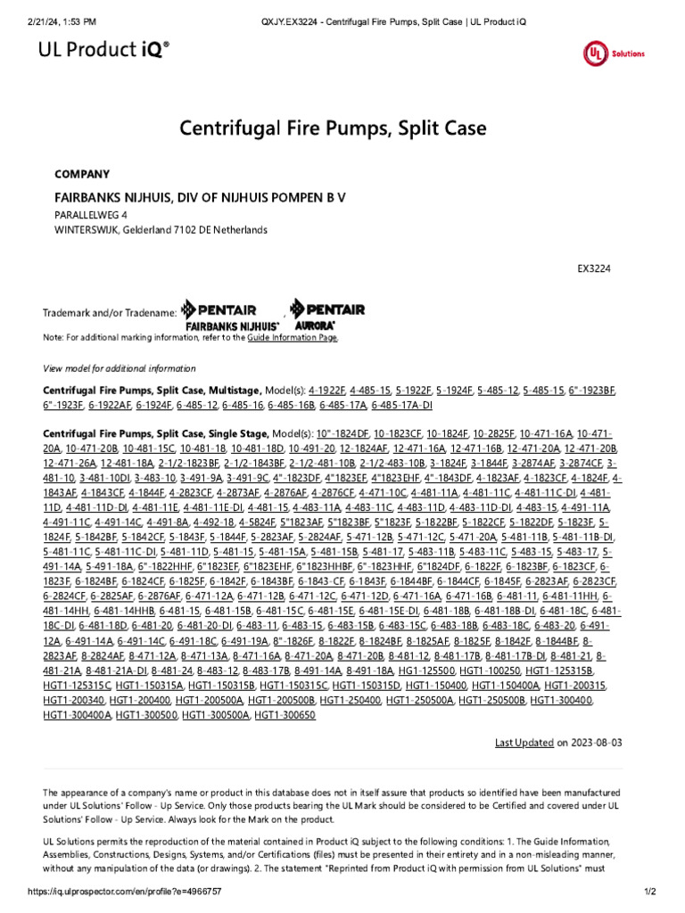 UL List Certificate | PDF