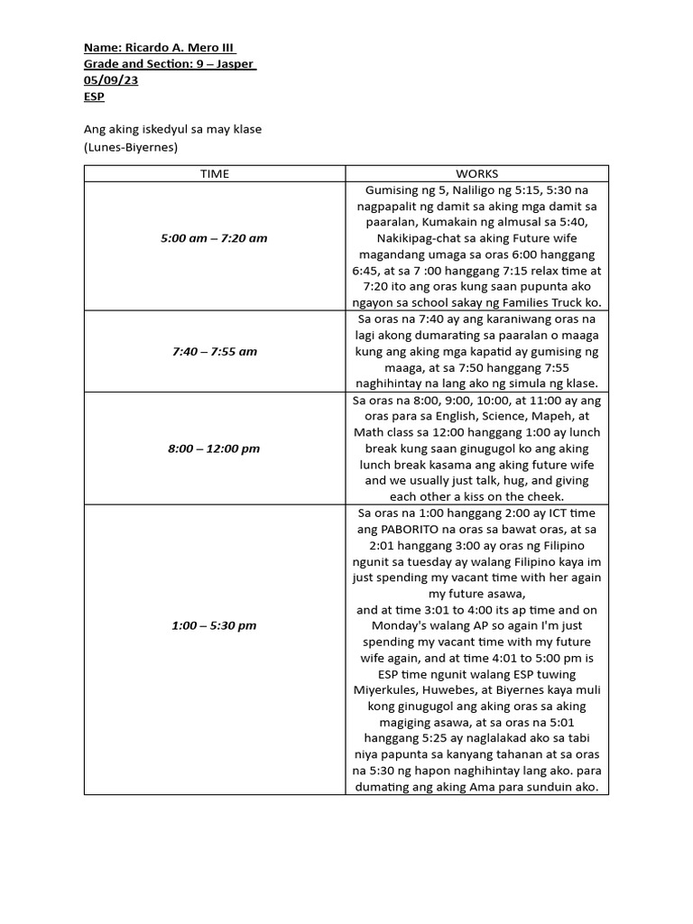 ASSIGNMENT in ESP | PDF