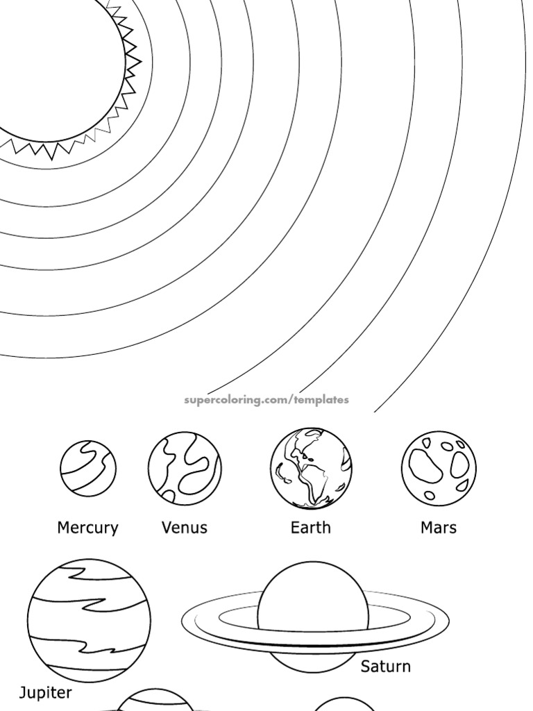 Solar System Outline All Paper Crafts | PDF