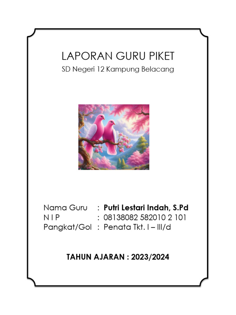 Format Laporan Guru Piket | PDF