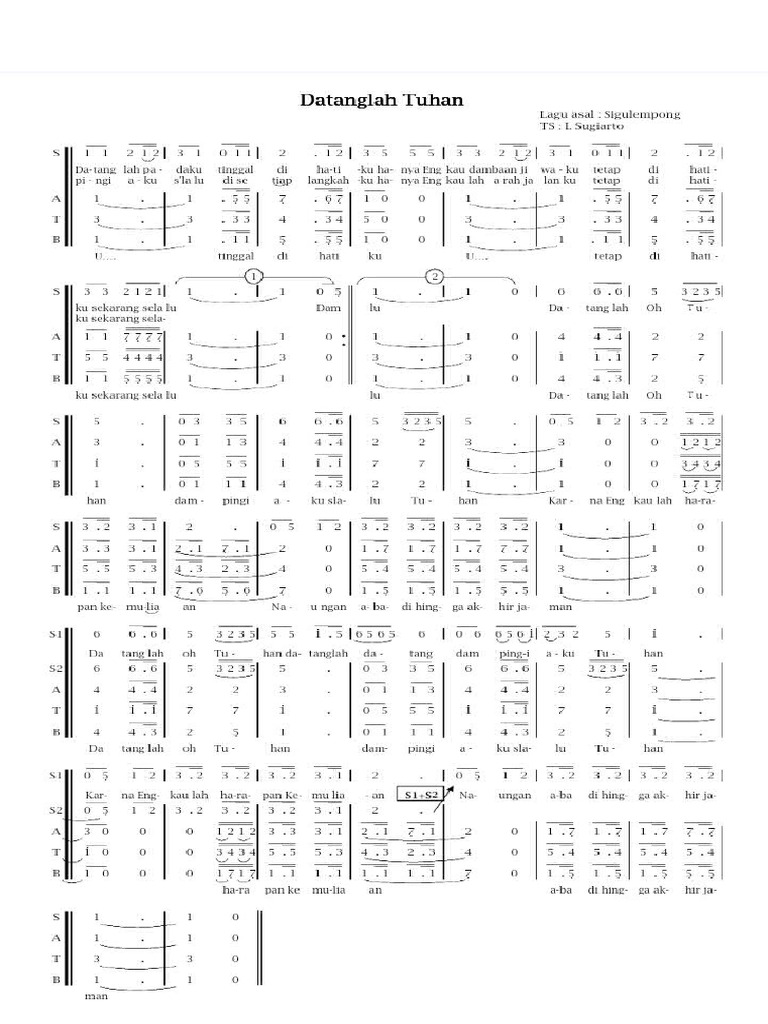 Datanglah Tuhan | PDF