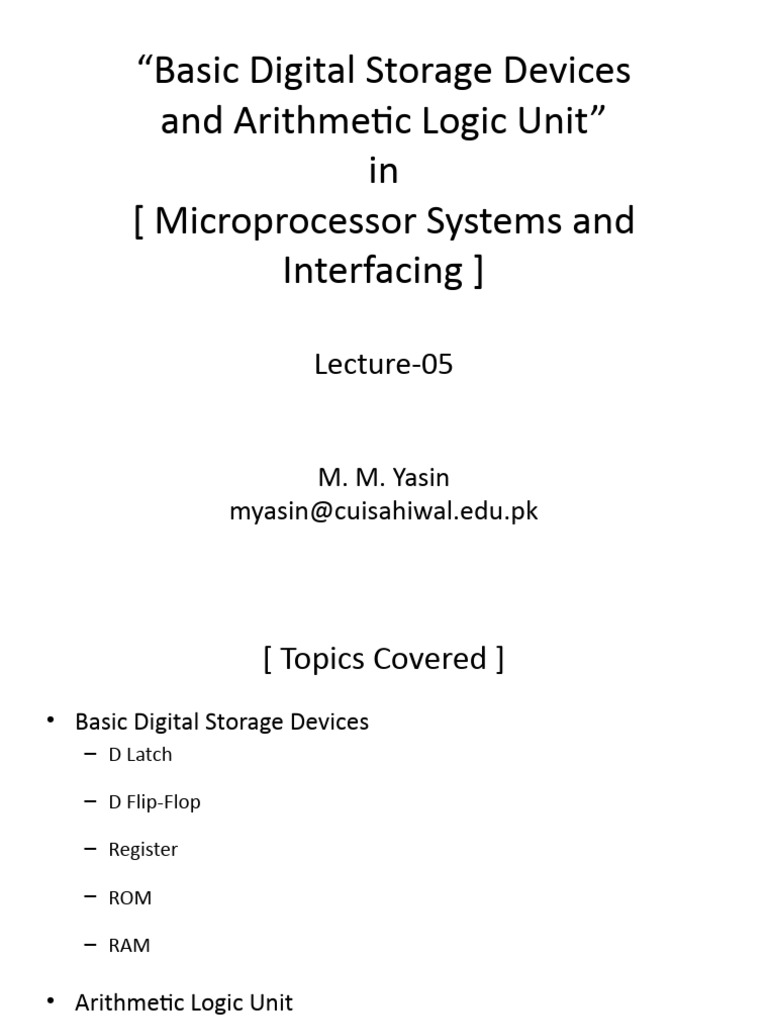 Lec 05 MSI DigitalDevices | PDF | Computer Data Storage | Read Only Memory