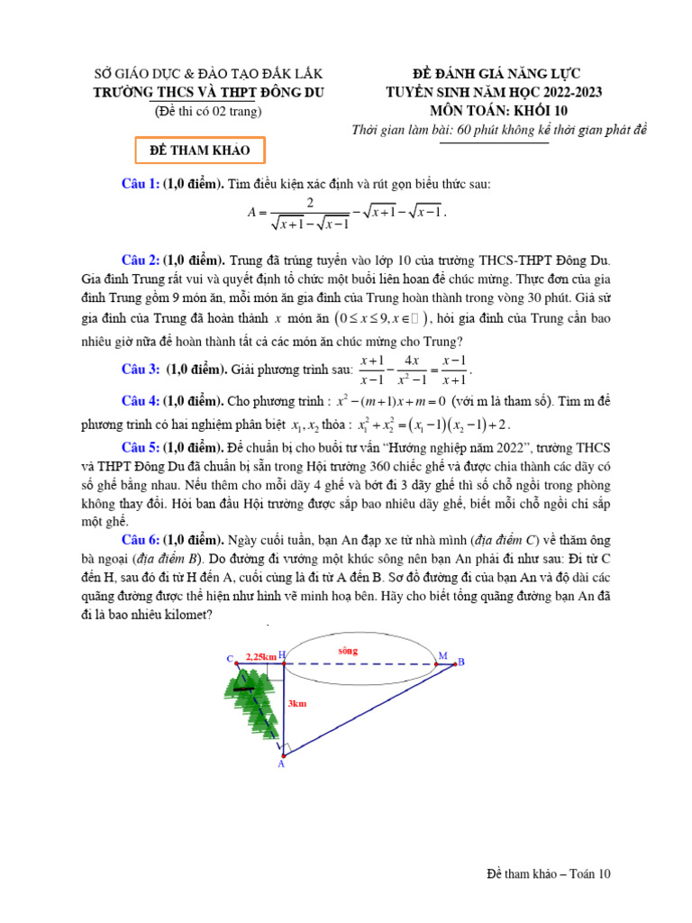 Toan 10 de Minh Hoa 2022 in | PDF
