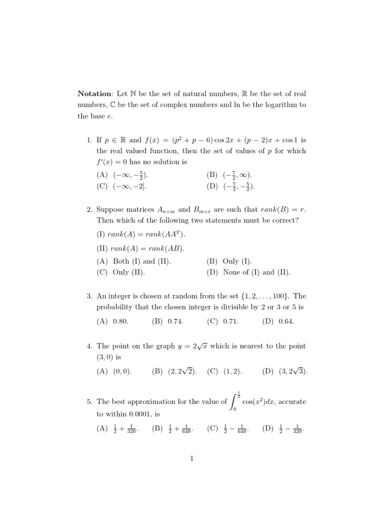 DST-2022 (2) - Merged | PDF | Function (Mathematics) | Variance