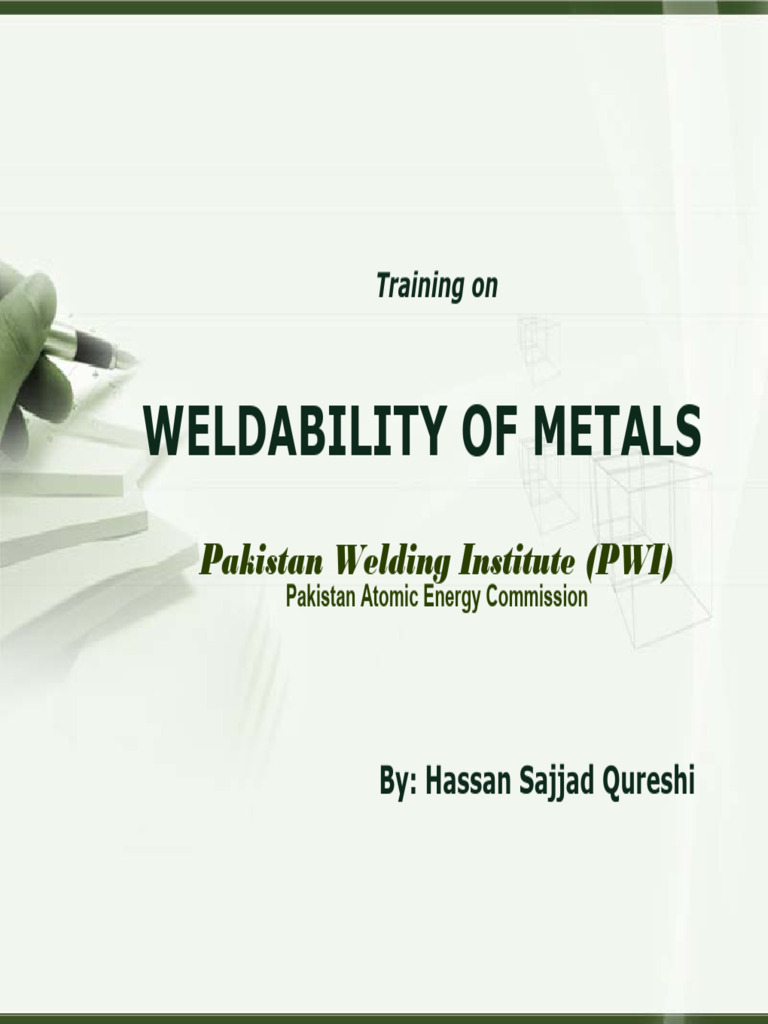 Weldability of Metals | PDF | Steel | Construction