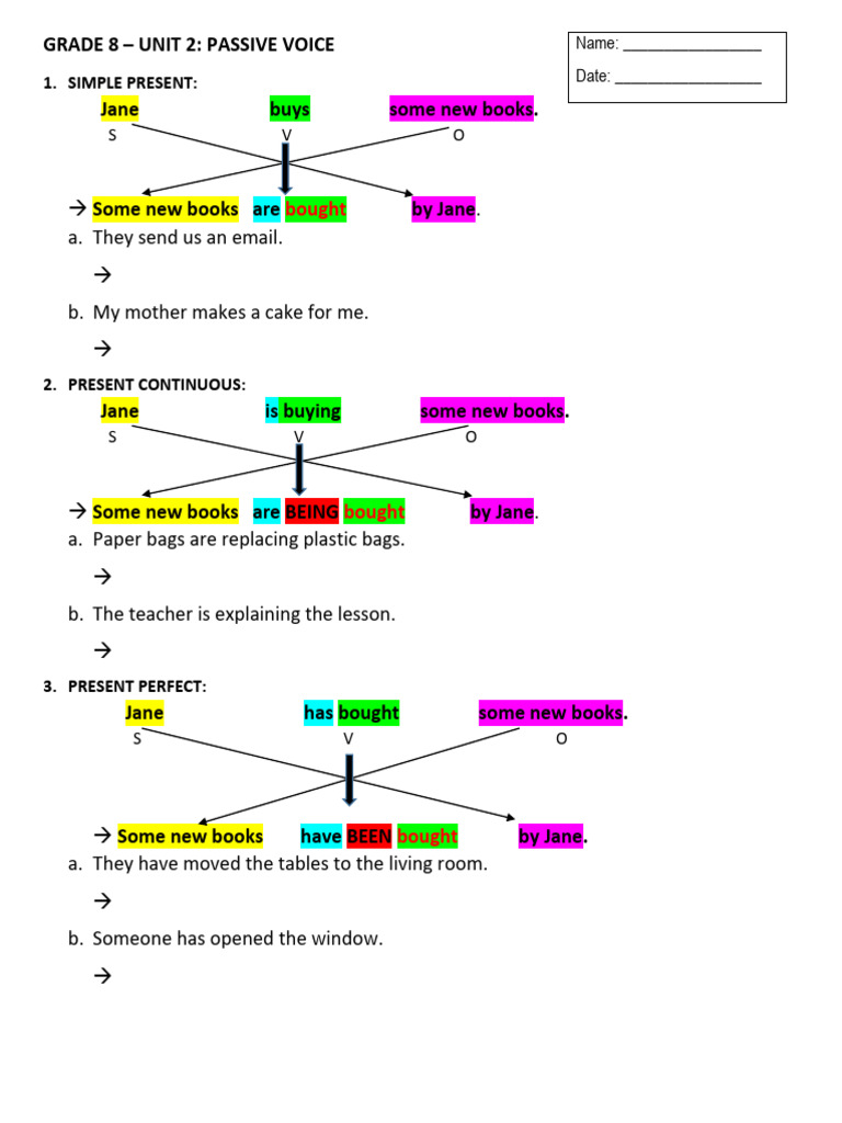 Understanding Passive Voice in English | PDF | Perfect (Grammar ...