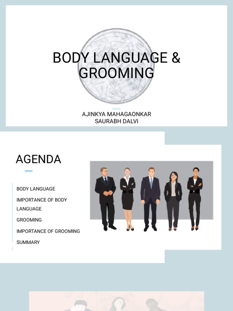 Body Language and Grooming Essentials | PDF | Body Language | Nonverbal ...
