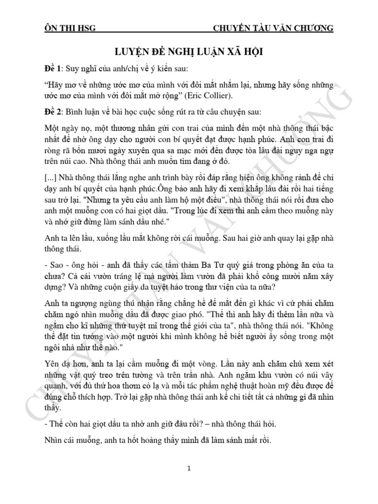 FILE ĐỀ LUYỆN NLXH | PDF