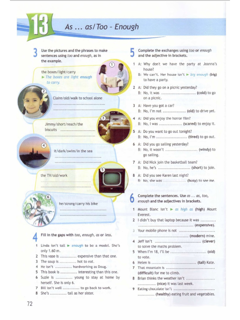 as ... as, too, enough | PDF