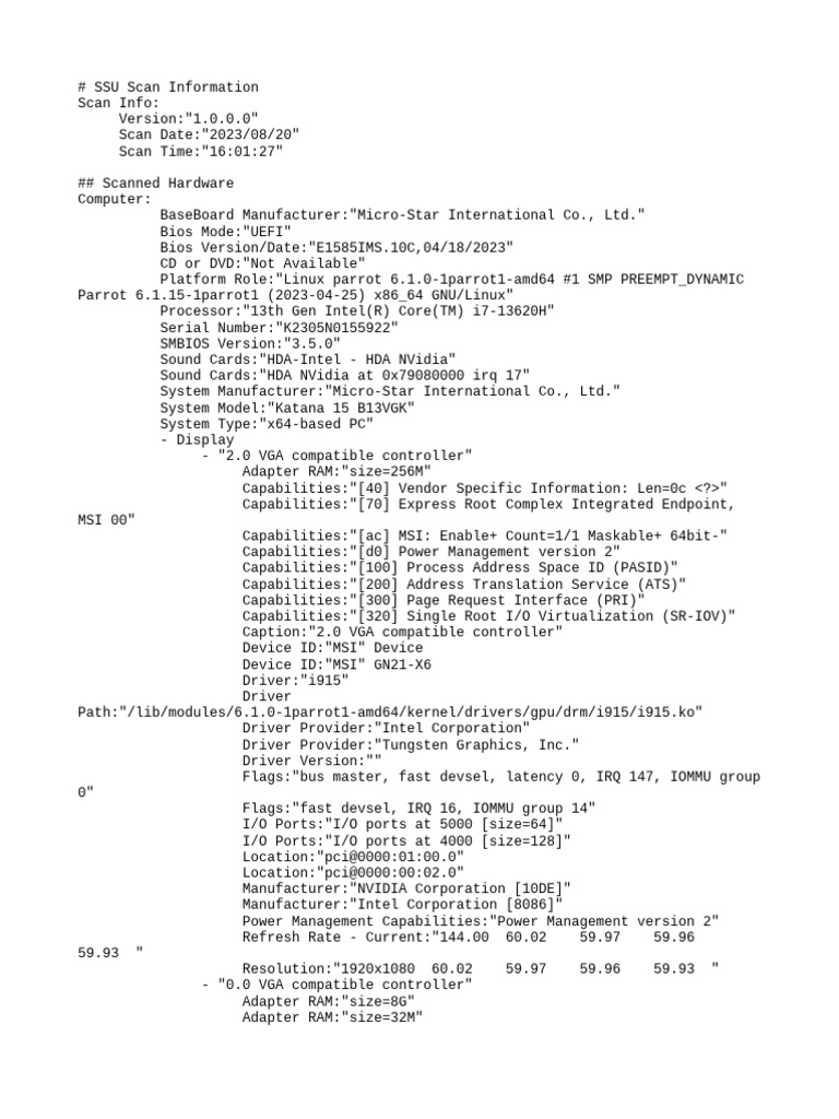 Parrot | Download Free PDF | Central Processing Unit | Device Driver