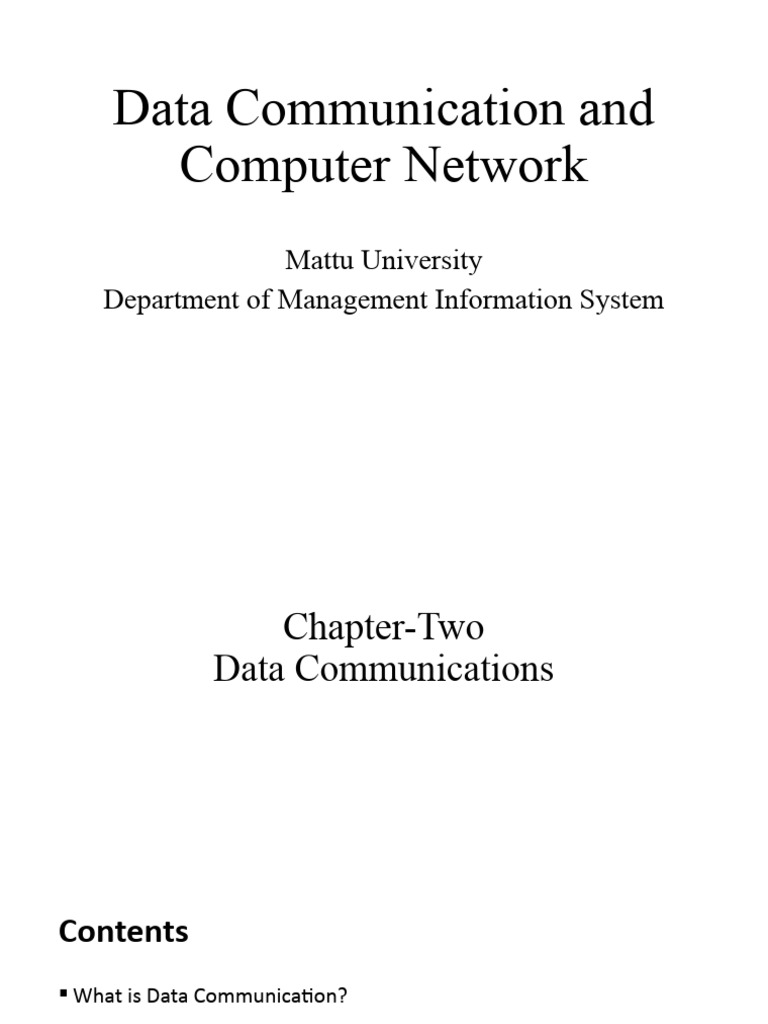 DC and CN Chapter-2 | PDF | Duplex (Telecommunications) | Transmission Medium