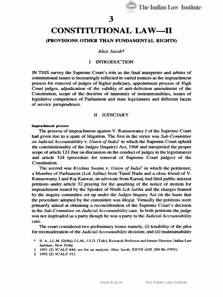 003 - 1992 - Constitutional Law-II | Download Free PDF | Governance ...