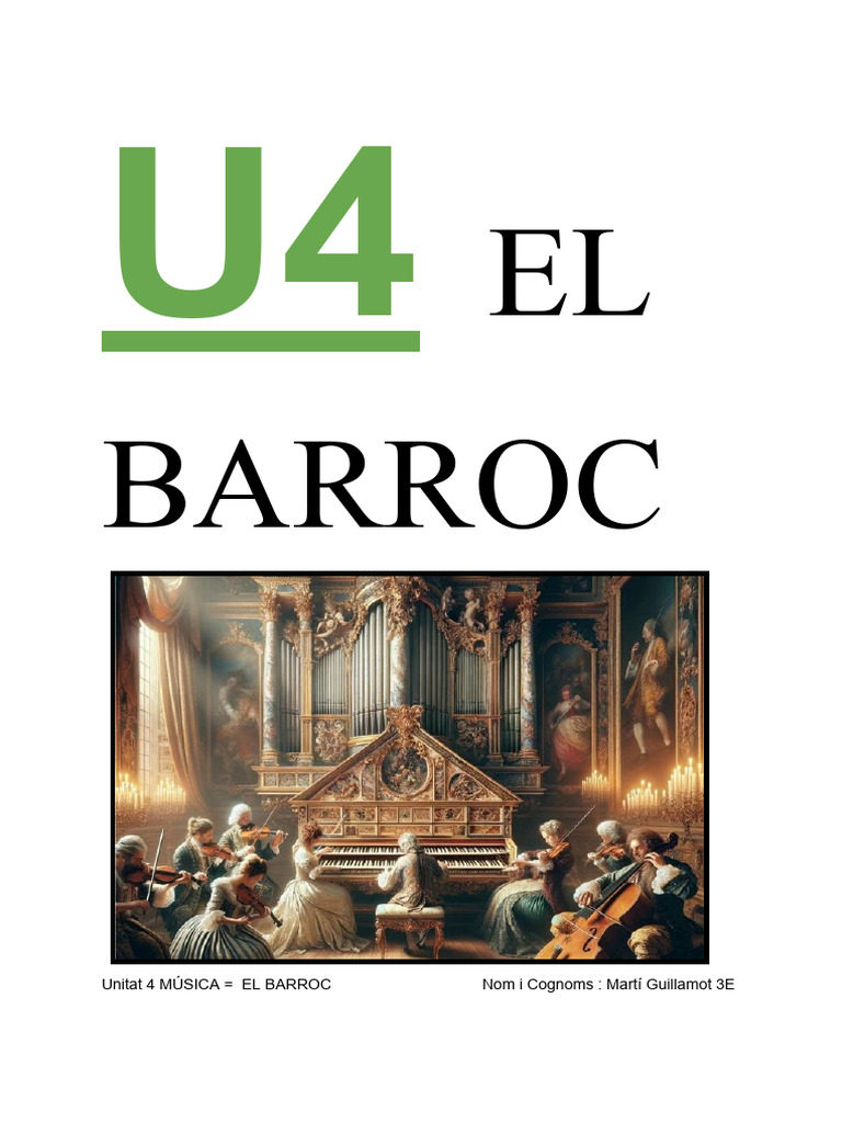 Unitat 4 Barroc | PDF