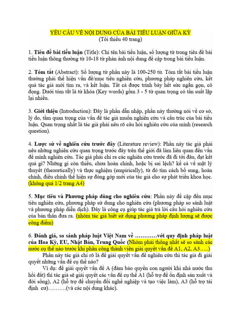 Huong Dan Viet Tieu Luan | PDF