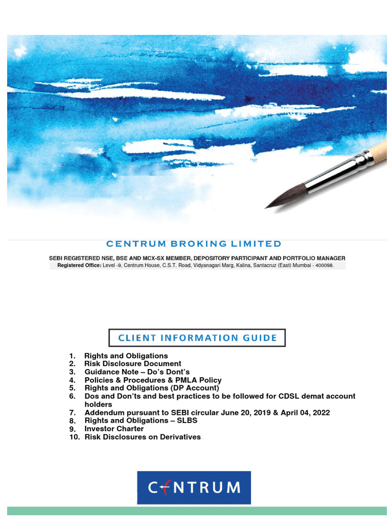 Client Information Guide | PDF | Derivative (Finance) | Order (Exchange)