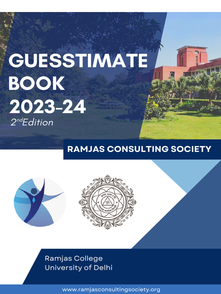 Guesstimate Book 2.0 of Ramjas Consulting Society | PDF | Market ...