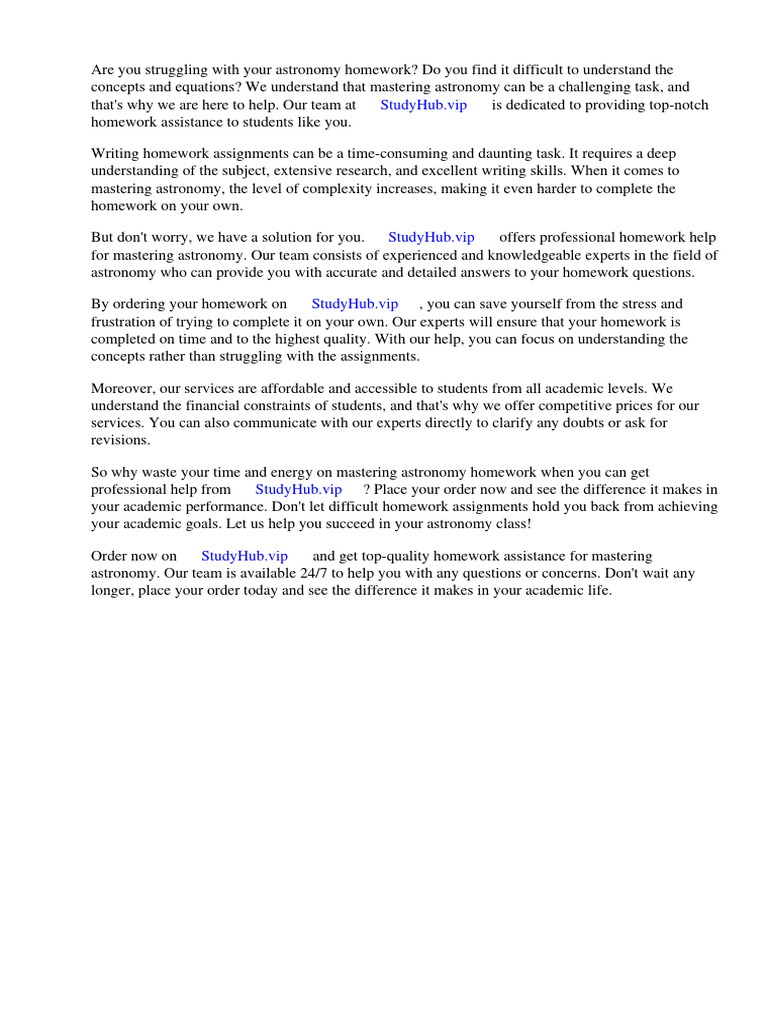 Mastering Astronomy Homework 7 Answers | PDF | Planetary Habitability ...