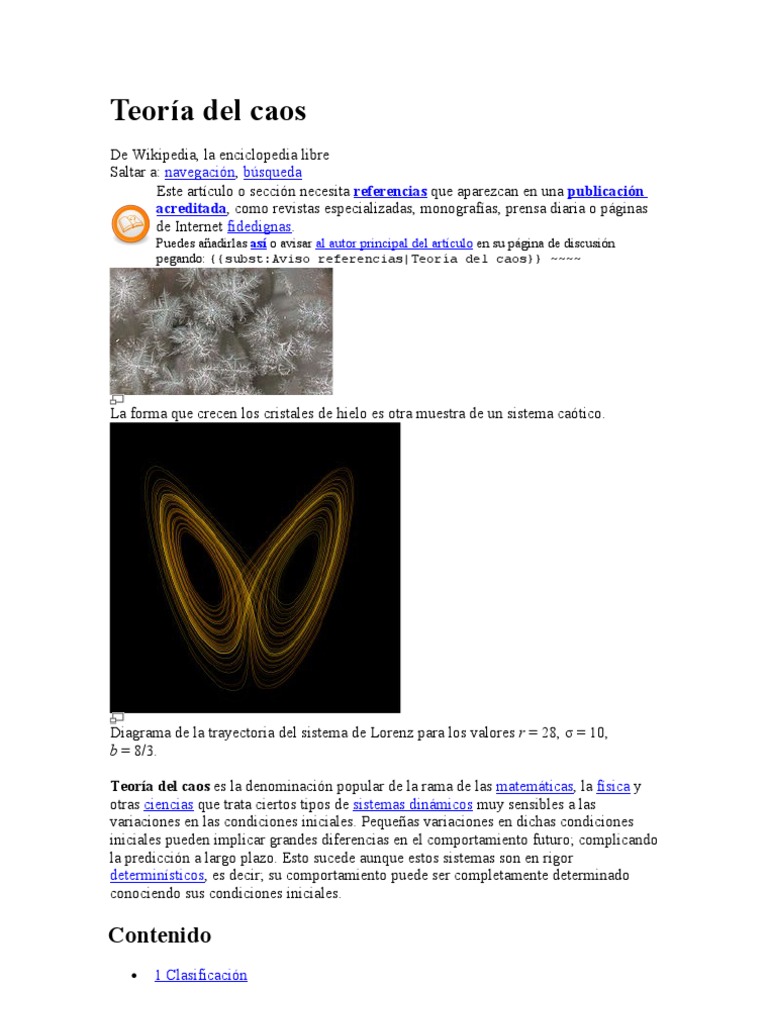 Teoría Del Caos | PDF | Teoría del caos | Atractor