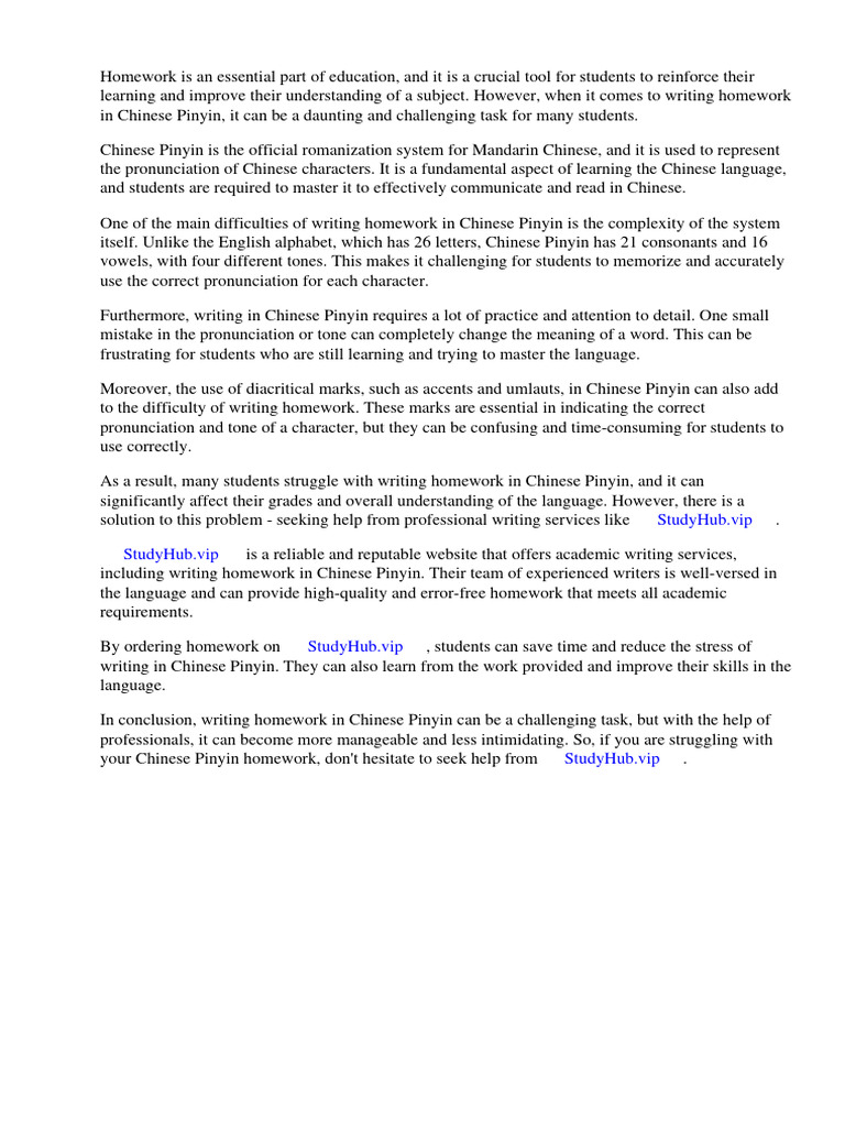 Homework Chinese Pinyin | PDF | Pinyin | Chinese Language