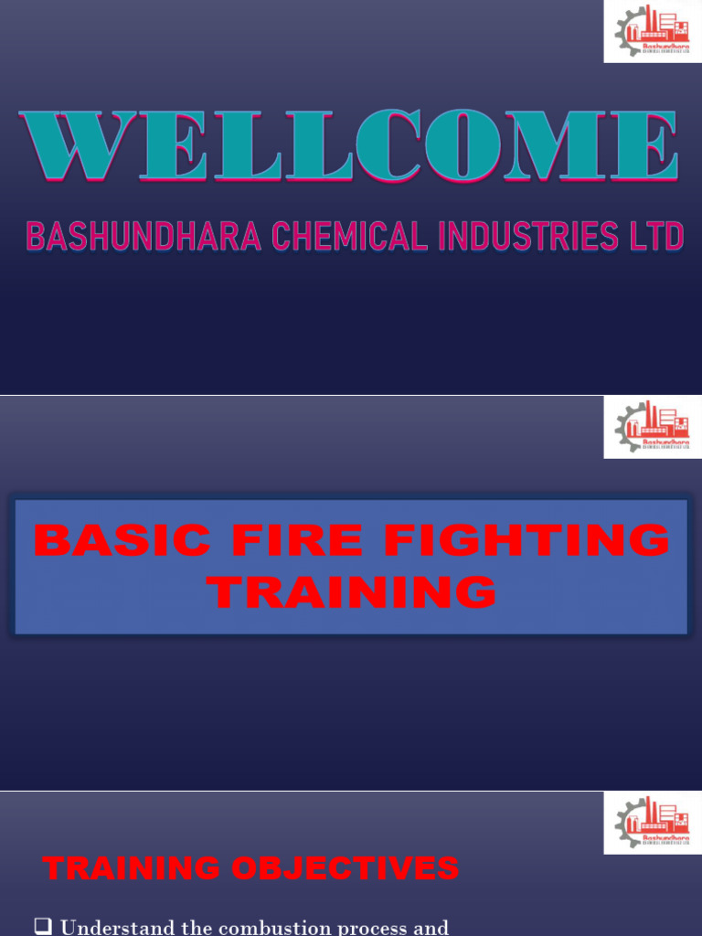 Basic Fire Fighting Training | PDF | Fires | Combustion