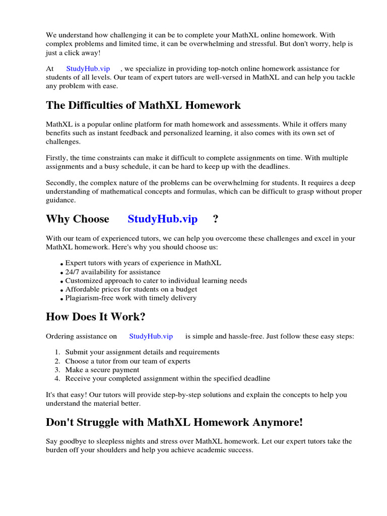 Mathxl Online Homework | PDF | Homework | Mathematics