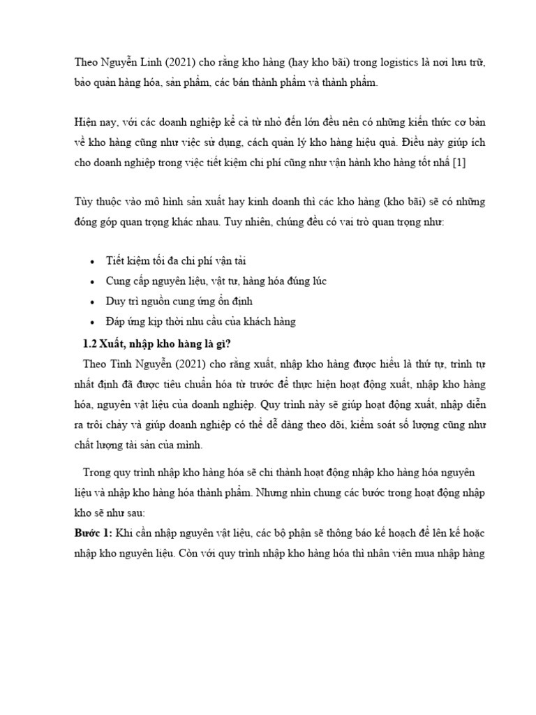 lý thuyết kho hàng | PDF