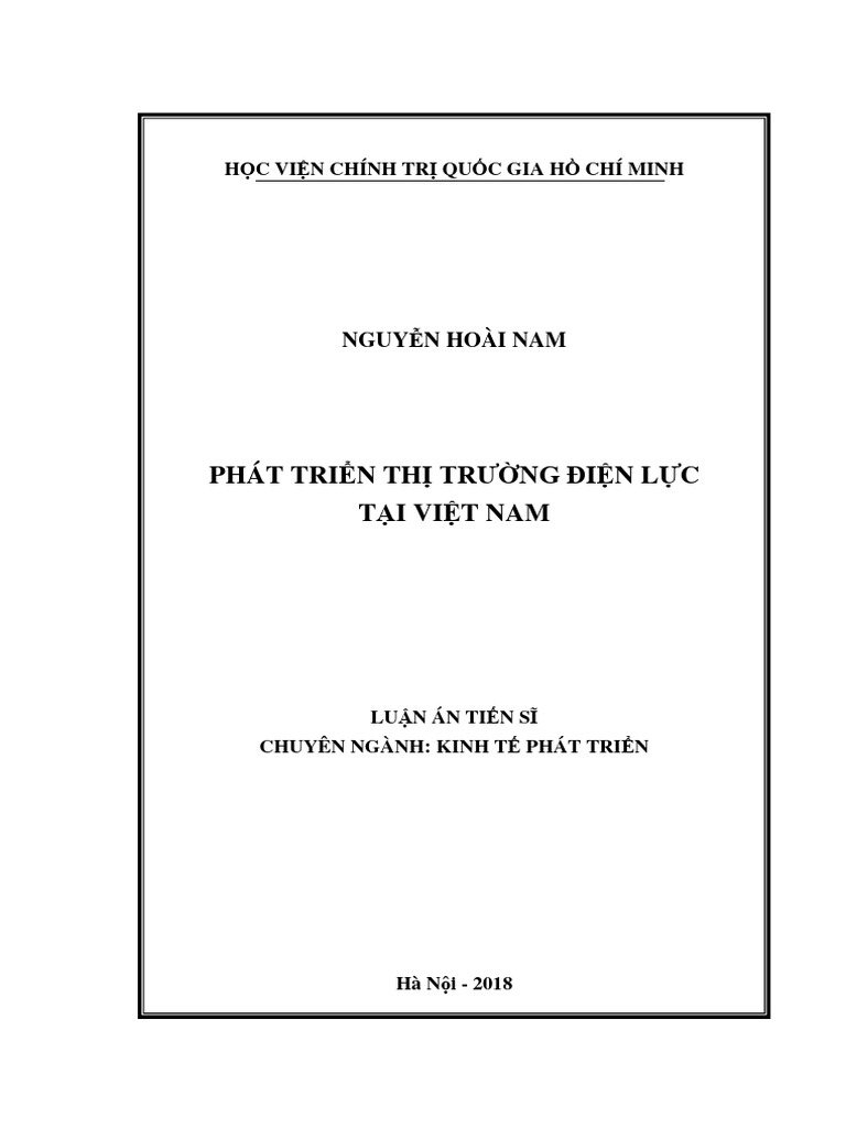 Luan An Phat Trien Thi Truong Dien Luc Tai Viet Nam L2QKufpzcIHiZ6 ...