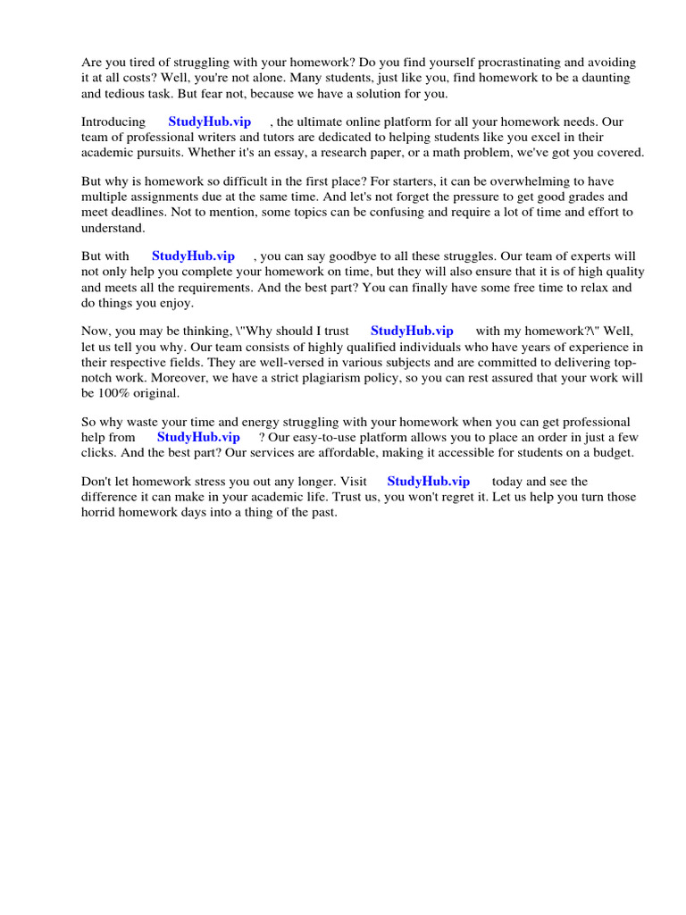 Homework Help with StudyHub.vip | PDF