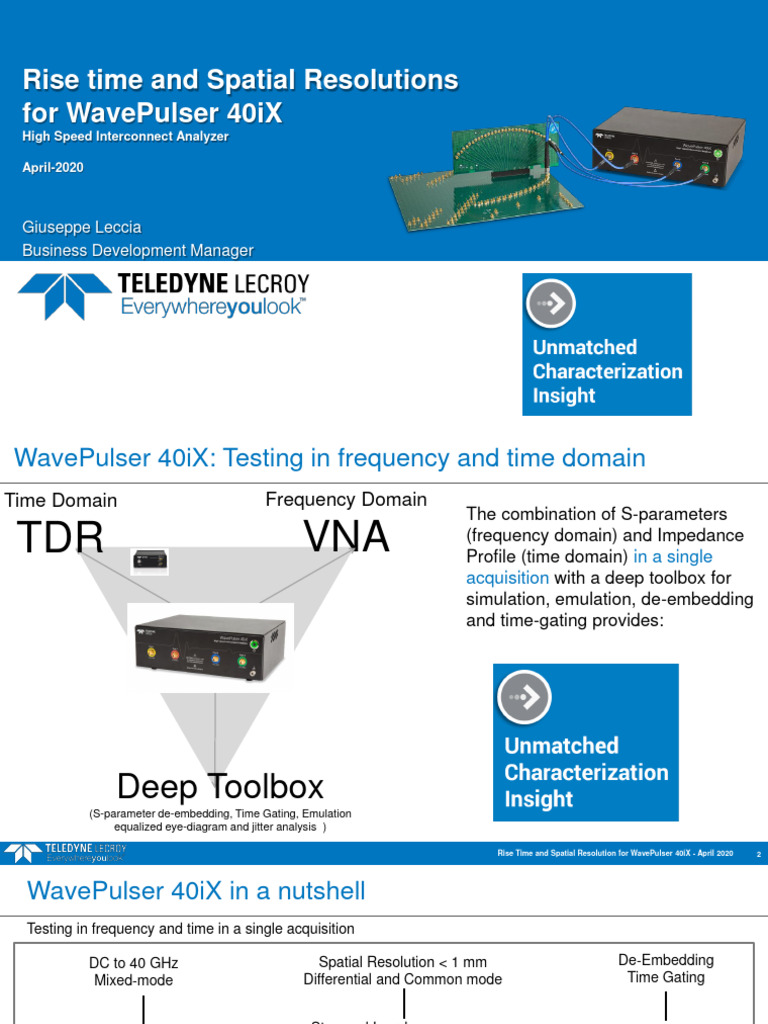 Rise Time and Spatial Resolution Slides | PDF | Information And ...